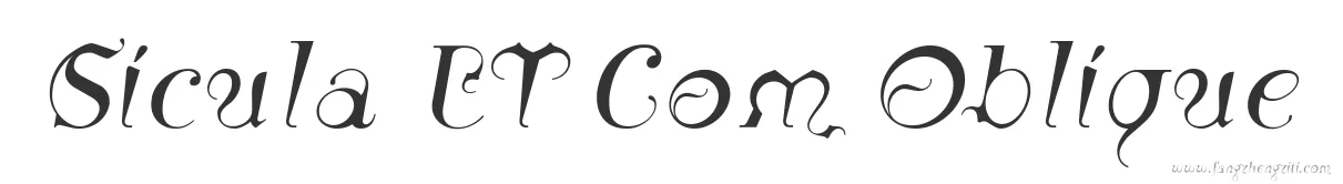 Sicula LT Com Oblique (SiculaLTCom-Oblique) 字体下载|方正字体