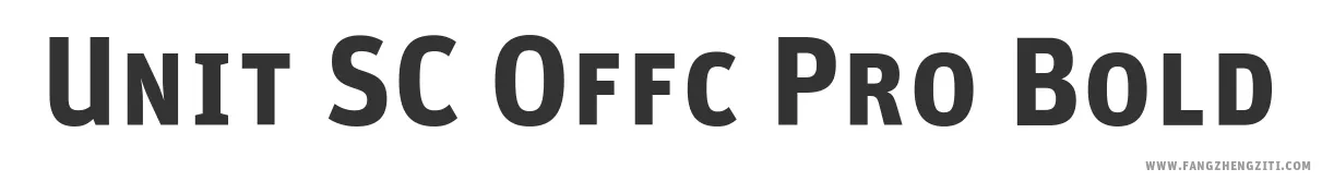 Unit SC Offc Pro Bold (UnitScOffcPro-Bold) 字体下载|方正字体
